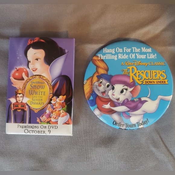Disney | Accessories | Disney Movie Dvd Vhs Release Promo Pins | Poshmark